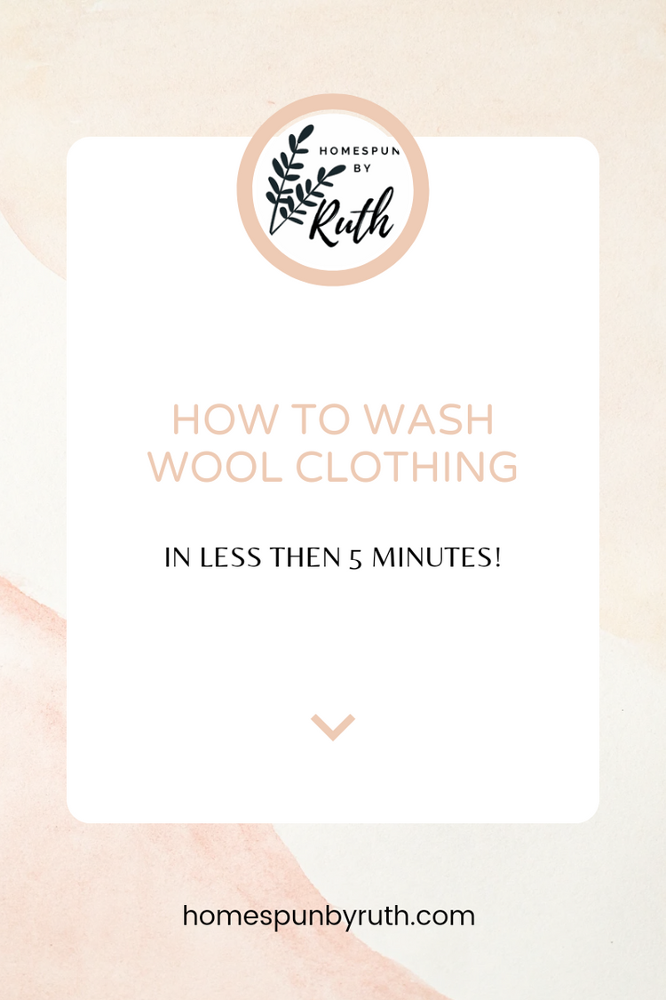 How to wash wool clothing in under 5 minutes! – Homespun by Ruth